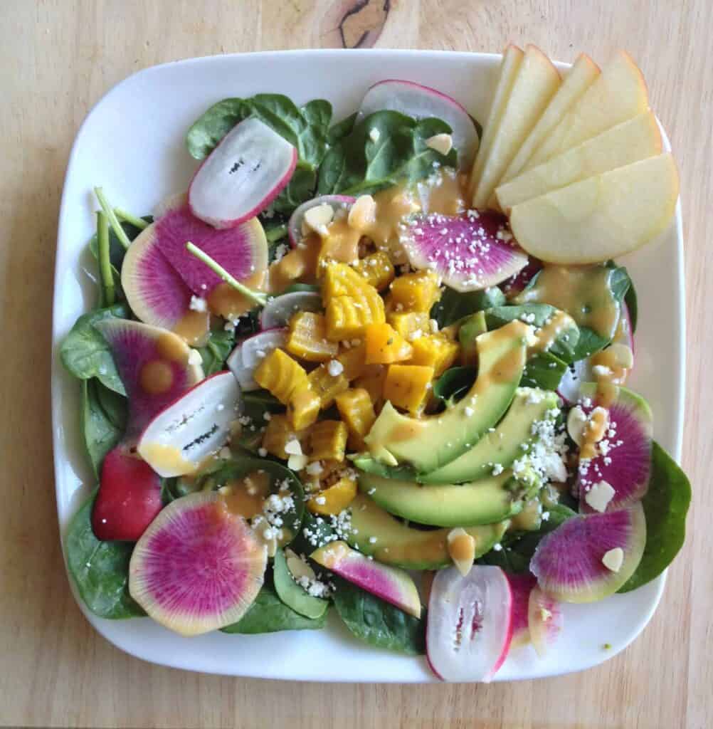 Colorful Spring Salad with Radishes & Beets | Healthy Nibbles by Lisa Lin