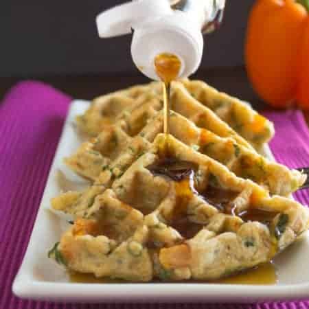 Savory Veggie Waffles | Healthy Nibbles by Lisa Lin