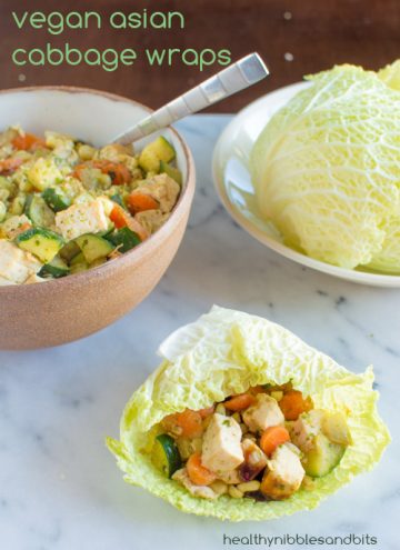 Vegan Asian Cabbage Wraps | Healthy Nibbles by Lisa Lin