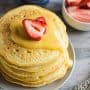 Soy Milk Pancakes with Sweet Lime Curd | Healthy Nibbles by Lisa Lin