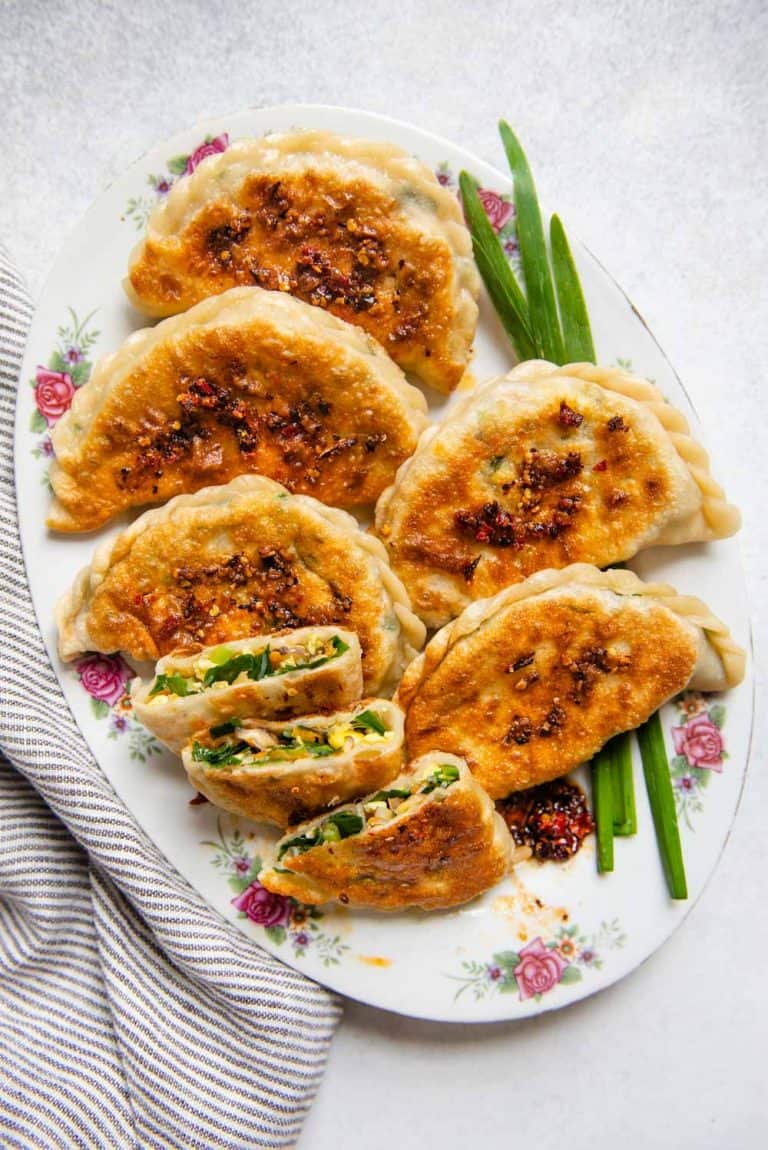 Chinese Chive Boxes (韭菜盒子) | Healthy Nibbles by Lisa Lin by Lisa Lin