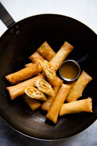 Crispy Vegetable and Pork Spring Rolls (春卷) | Healthy Nibbles by Lisa ...