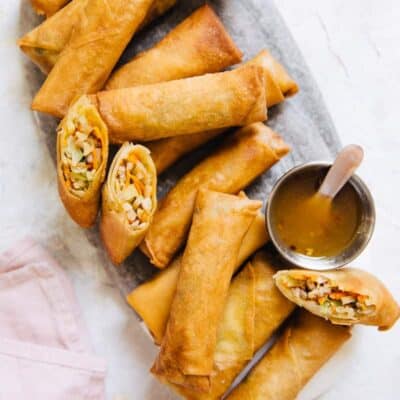 Crispy Vegetable and Pork Spring Rolls (春卷) | Healthy Nibbles by Lisa ...
