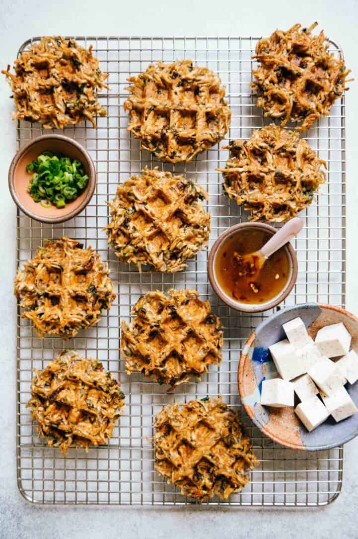 Taro Waffles | Healthy Nibbles by Lisa Lin