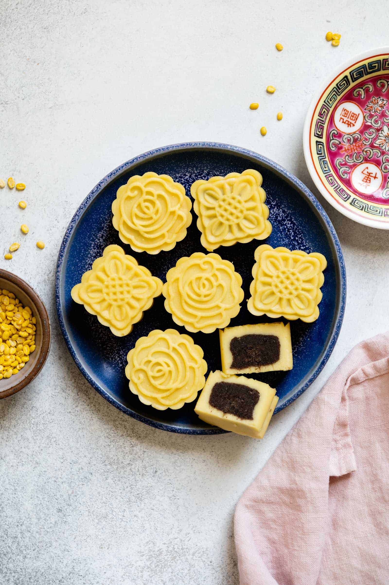 Mung Bean Cakes (綠豆糕) | Healthy Nibbles by Lisa Lin