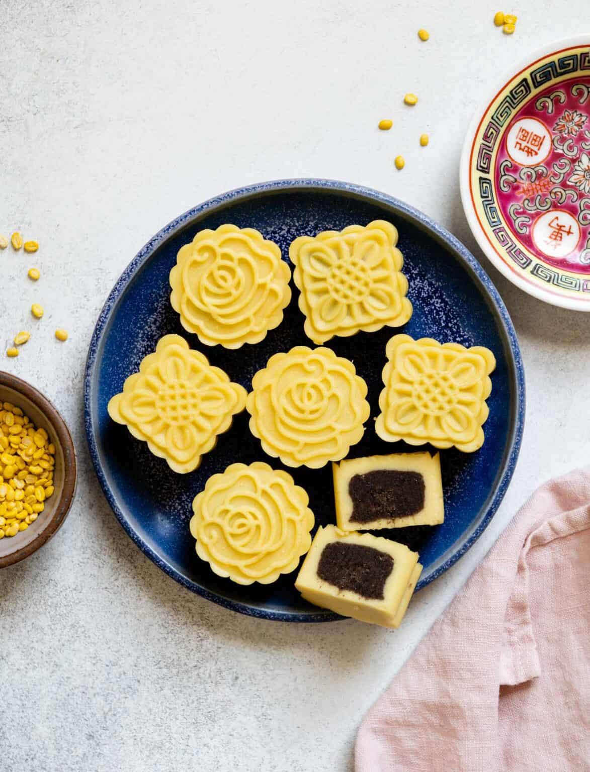 Mung Bean Cakes (綠豆糕) | Healthy Nibbles by Lisa Lin