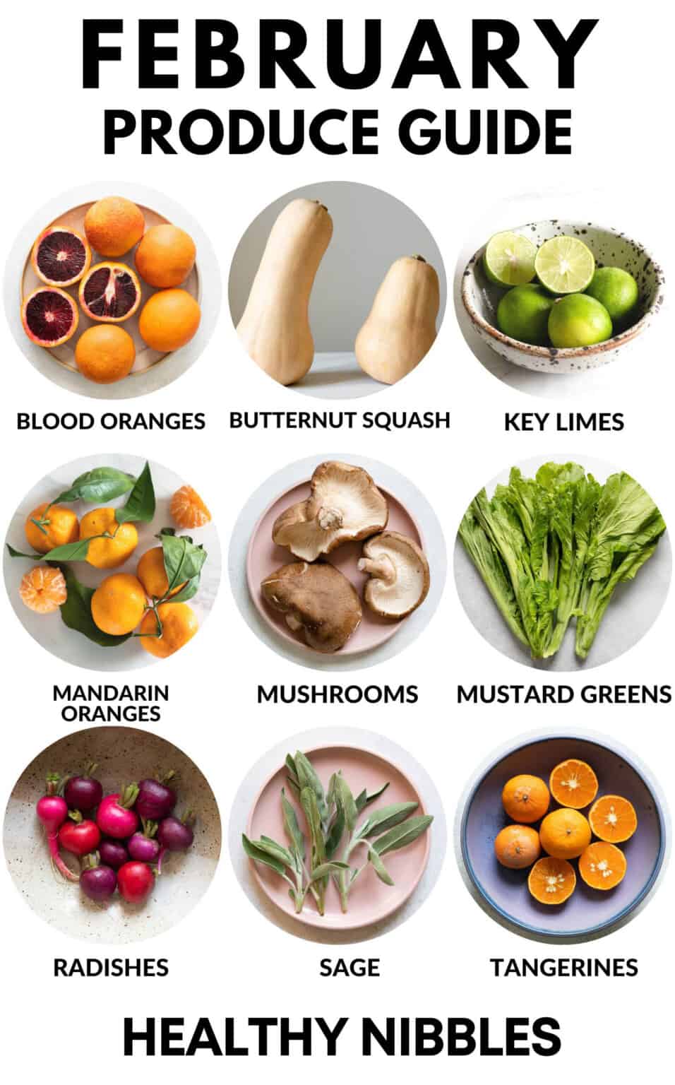 What's in Season: February Produce Guide | Healthy Nibbles