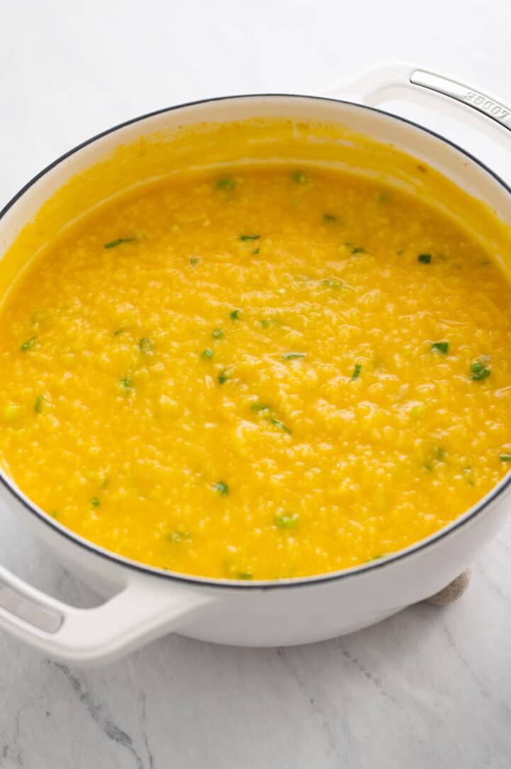 Kabocha Congee (Jook) | Healthy Nibbles by Lisa Lin