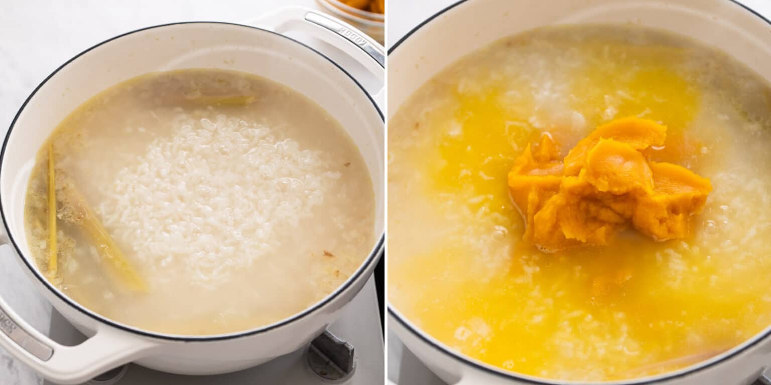 Kabocha Congee (Jook) | Healthy Nibbles by Lisa Lin