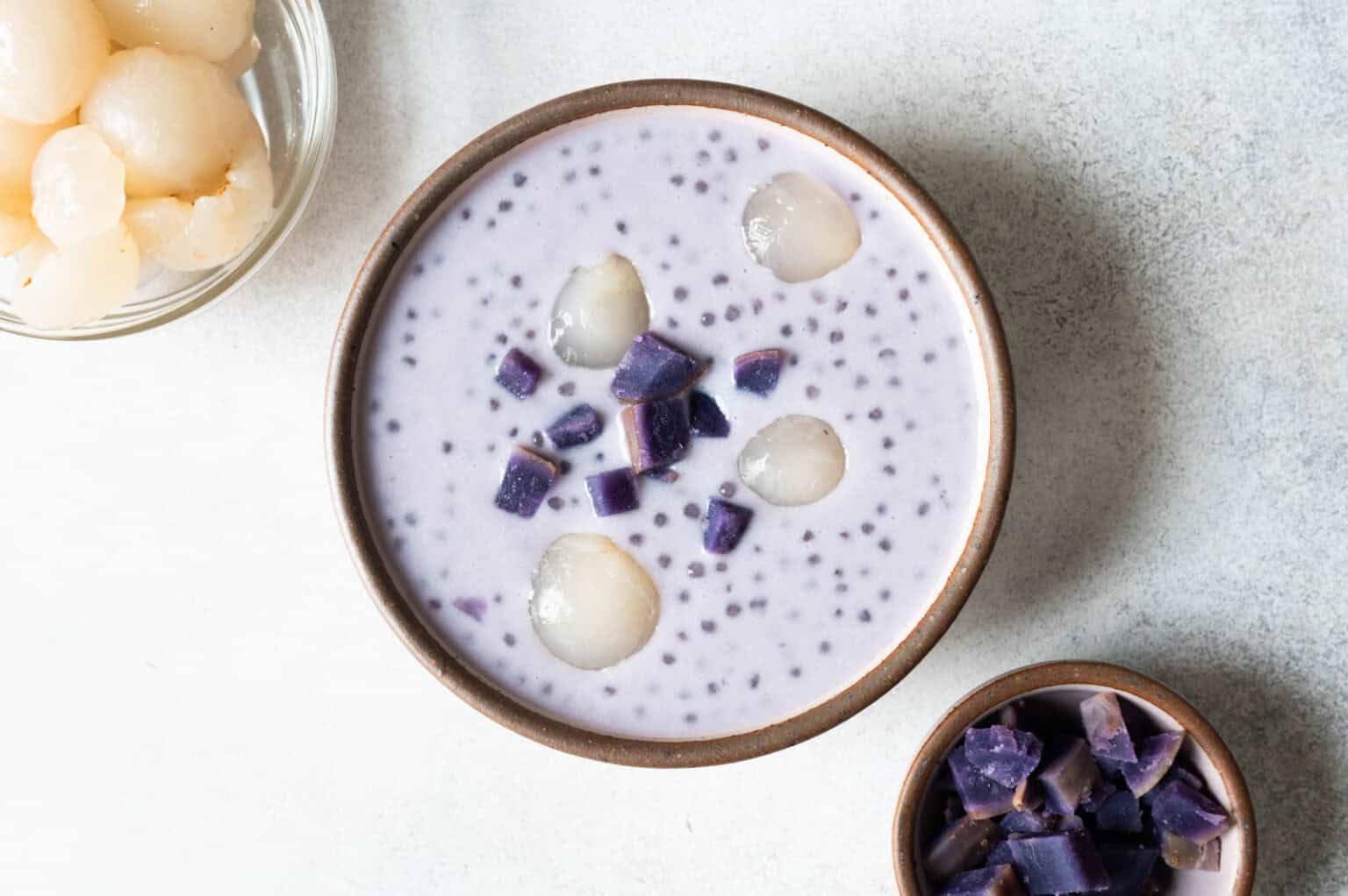 Purple Sweet Potato Tapioca Pudding (Sago) | Lisa Lin