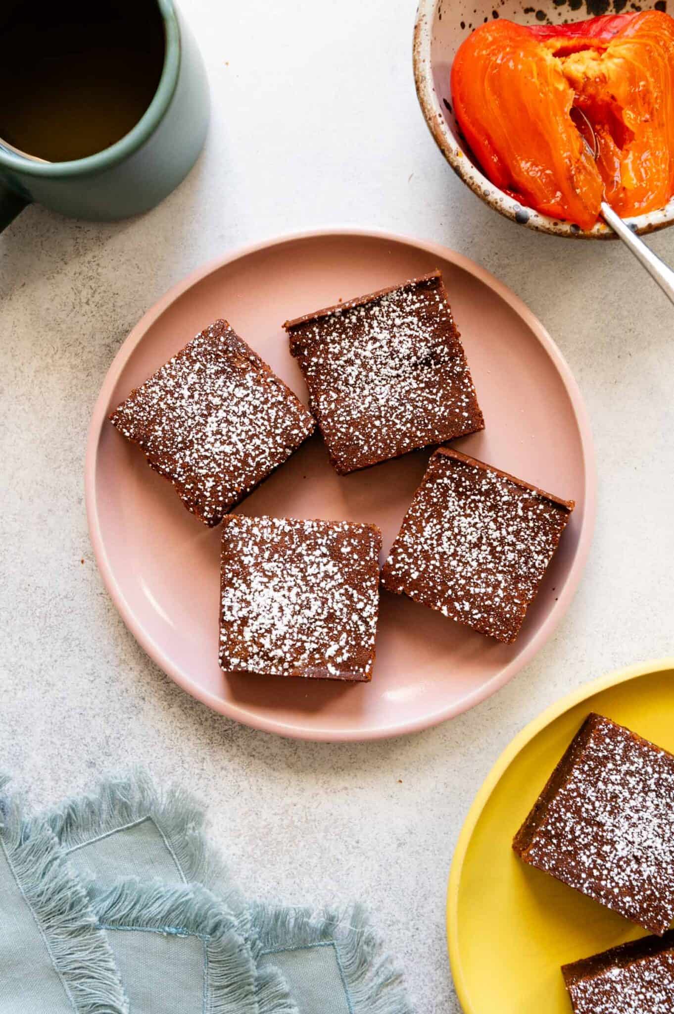 Ginger Persimmon Mochi Cake | Lisa Lin