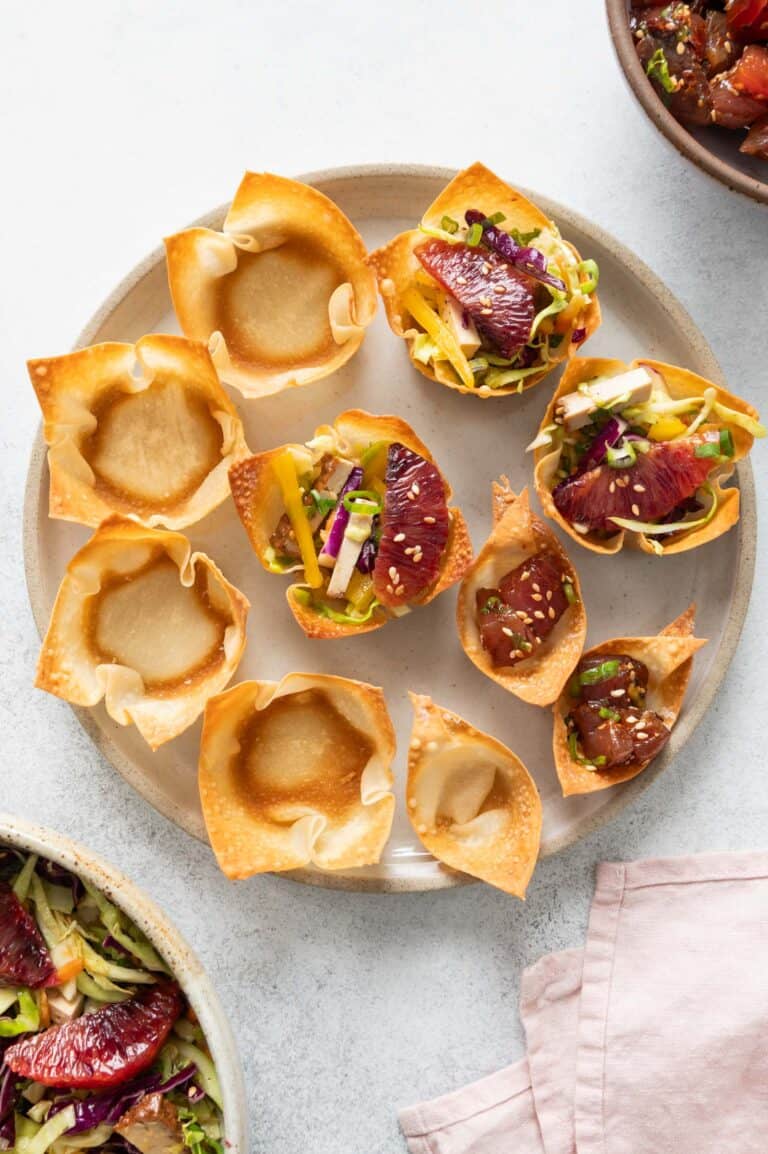 How to Make Wonton Cups (Large & Small Cups) | Lisa Lin