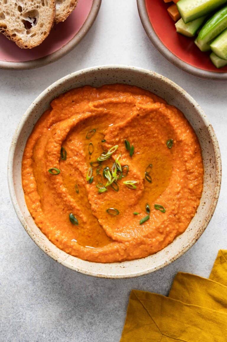 Roasted Red Pepper Dip with Gochujang